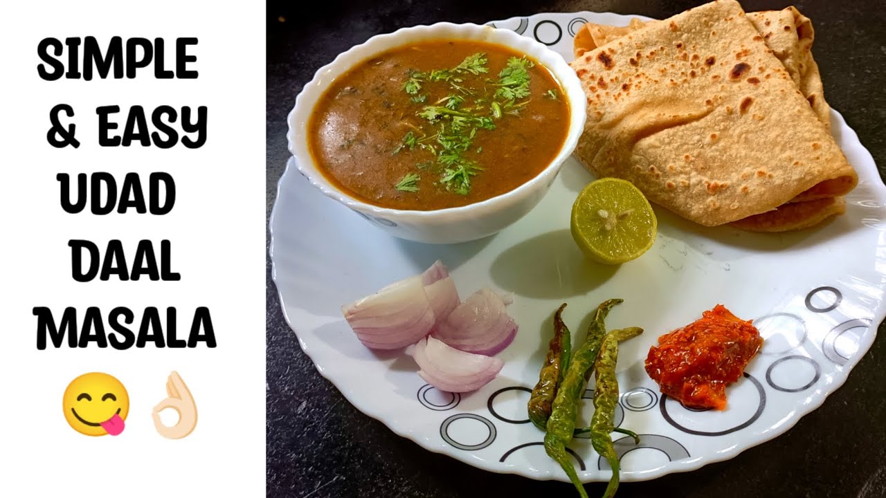 Simple and Easy Udad Daal Masala Recipe 😋👌🏻 - YouTube