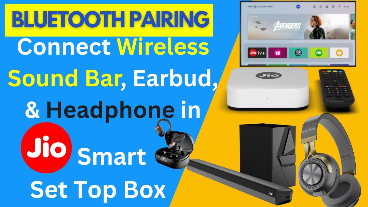 Connect Bluetooth Speaker,Headphone to Jio Set Top Box |Pair Bluetooth ...