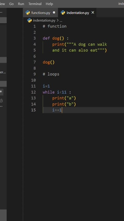 How To Use Indentation In Python #pythonprogramming - Youtube