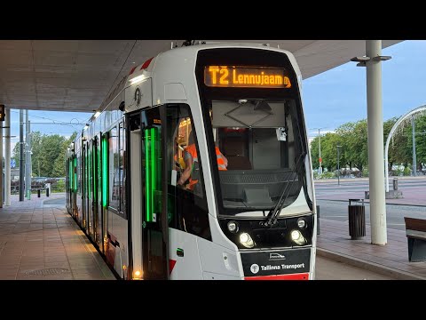 First Tram to Tallinn Airport (CAB RIDE)