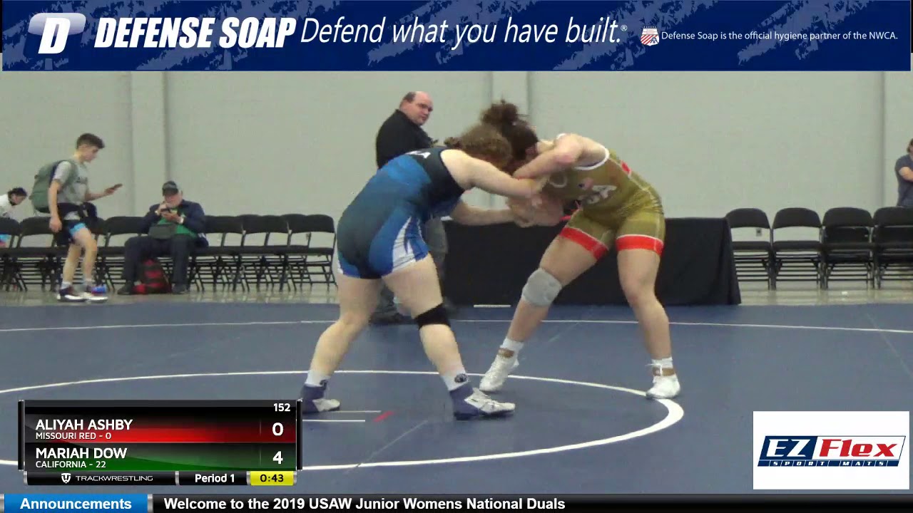 Mat 4 152 Aliyah Ashby Missouri Red Vs Mariah Dow California - YouTube