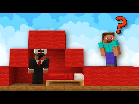 Hiding in enemy bed defenses in bedwars...