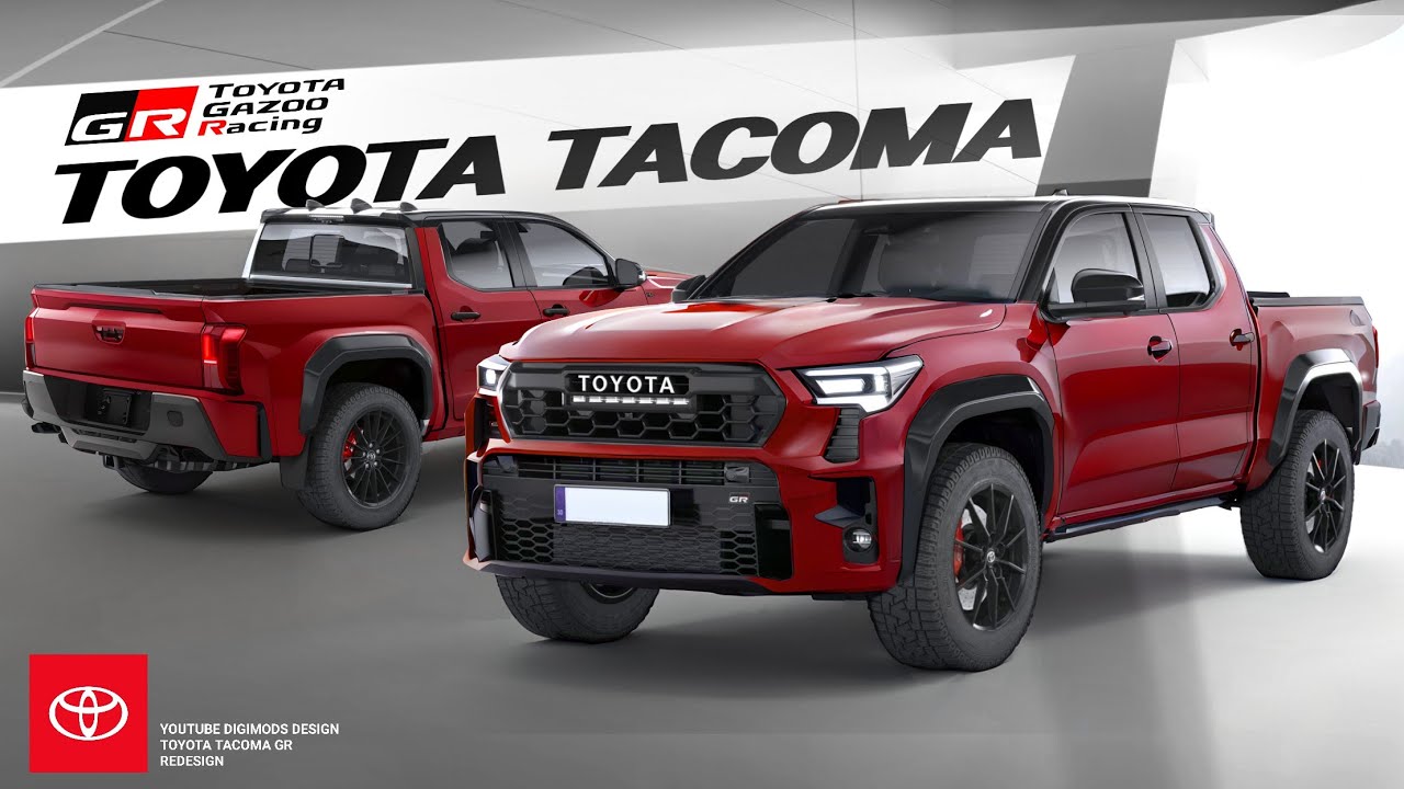 NEW 2025 TOYOTA TACOMA GR SPORT? REDESIGN | Digimods DESIGN | - YouTube