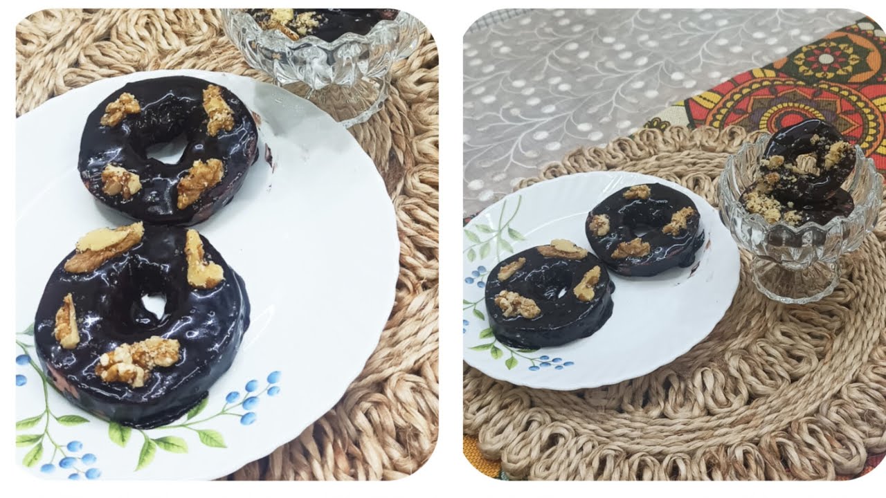 Healthy Apple Walnut Donuts Recipe - YouTube