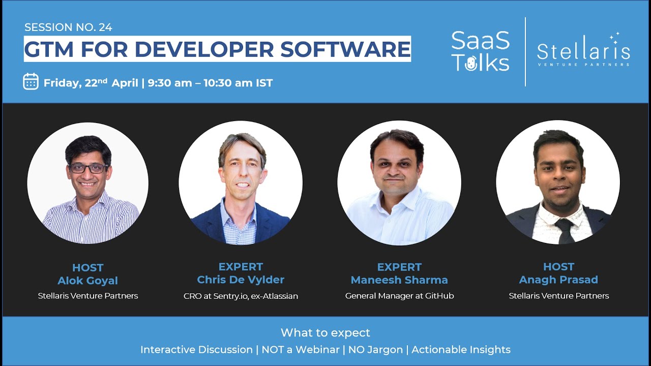 SaaS Talks #24: GTM for Developer Software - YouTube