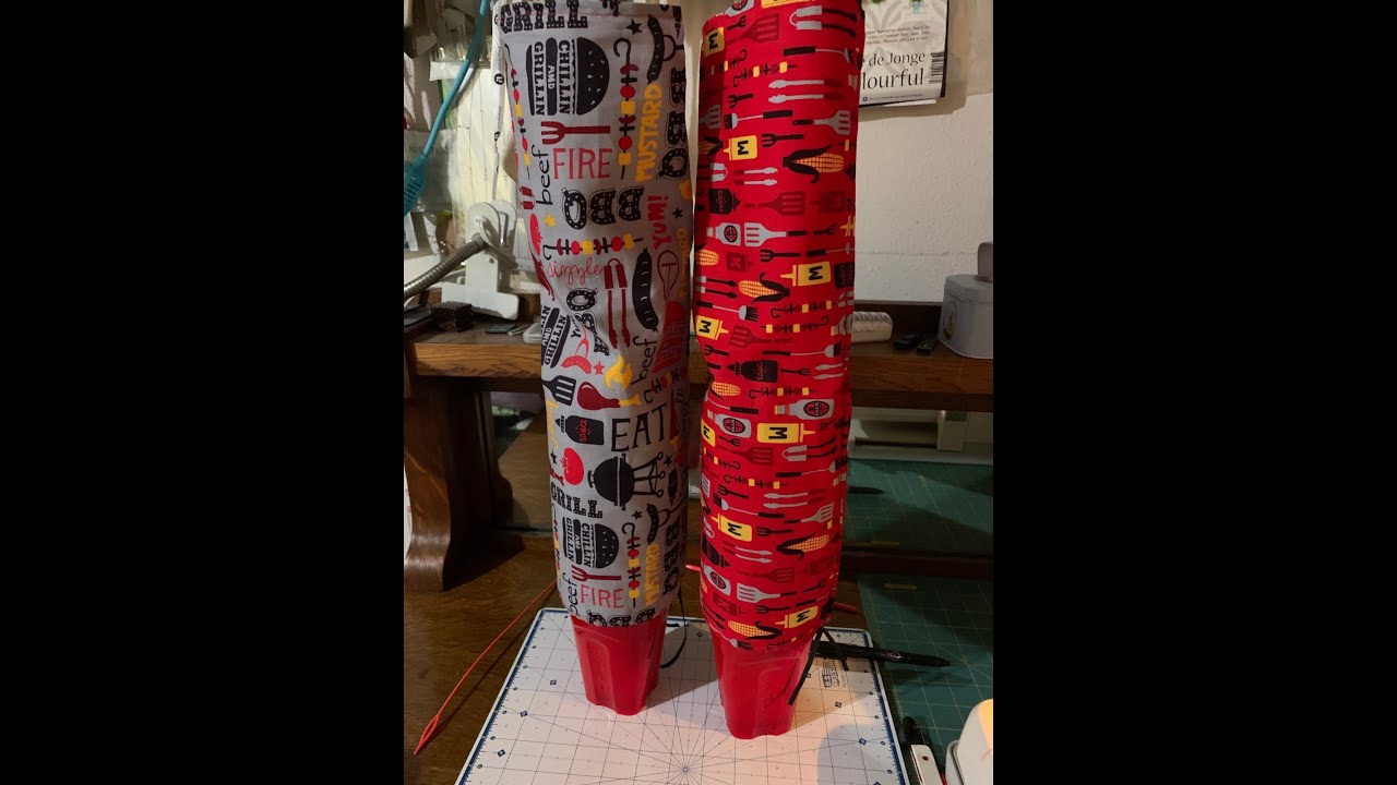 Red Solo Cup Dispenser Tutorial Fat Quarter Friendly Free Pattern - YouTube