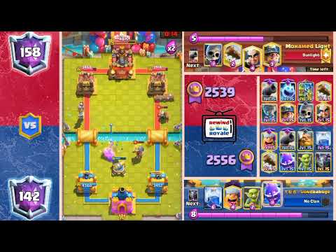 LUMBERJACK LIGHTNING RG VS GOBLINSTEIN MINER MARCHER NADO #clashroyale ...