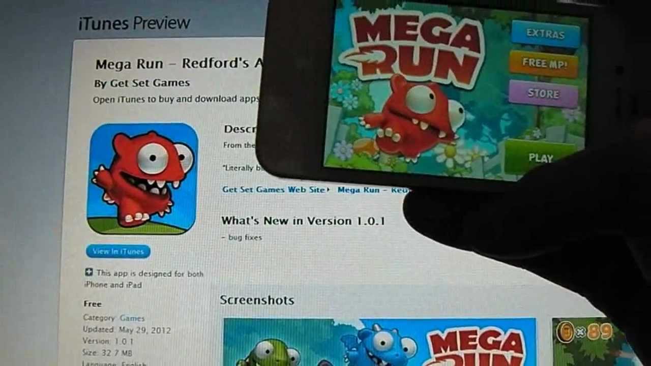 Best Free App of 2012 || Mega Run - Redford's Adventure App Review for ...