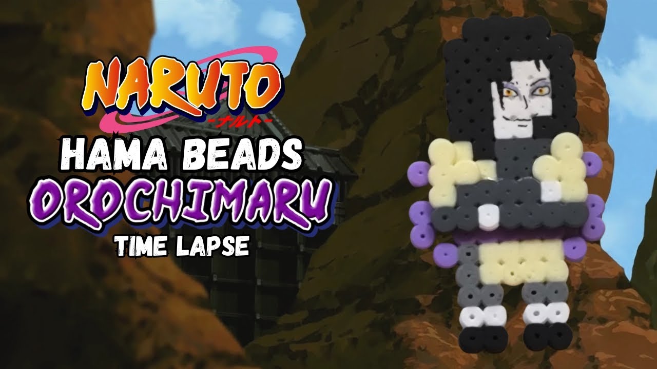 Orochimaru Hama Beads Naruto 🐍 Pixel Art Time Lapse - YouTube