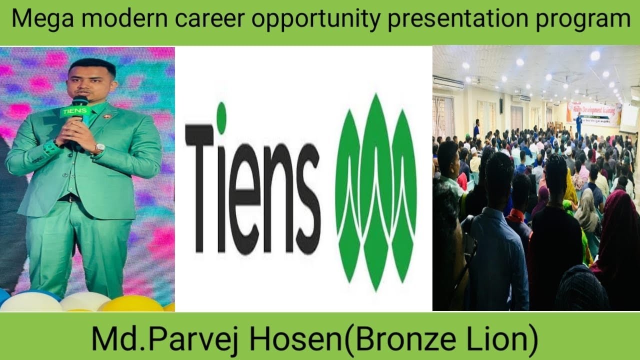 Tiens MEGA modern career opportunity presentation program-Md.Parvej ...