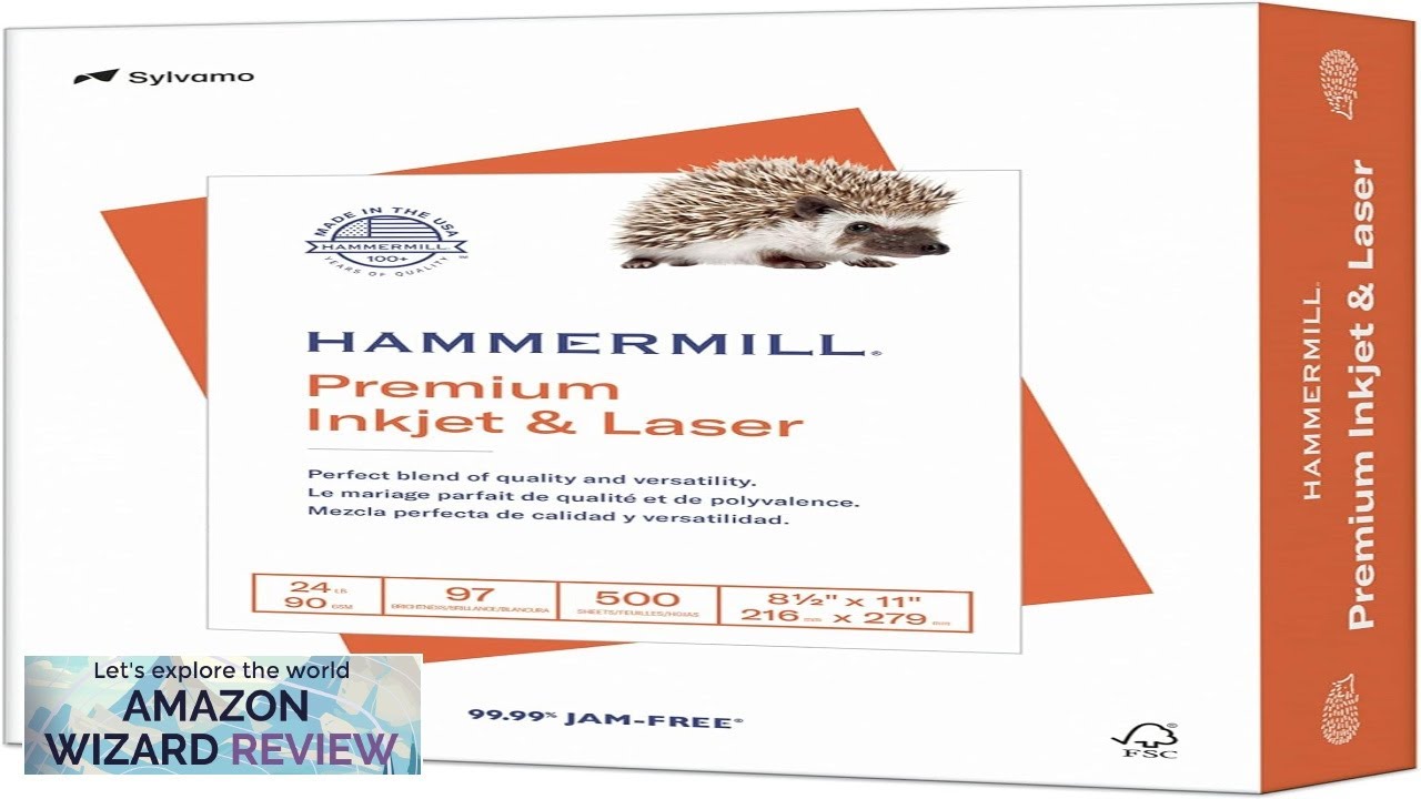 Hammermill Printer Paper Premium Inkjet & Laser Paper 24 Lb 8.5 x ...