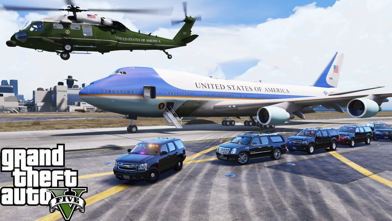 GTA 5 Presidential Mod | Secret Service Escorting The President Of The ...