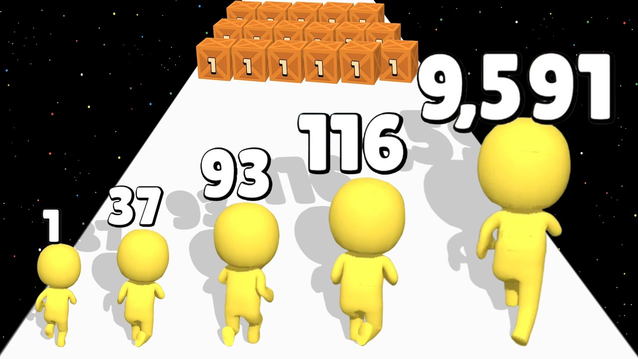 PUSH HARDER 3D RUN Full Gameplay - All Collected Numbers Maximum Level ...