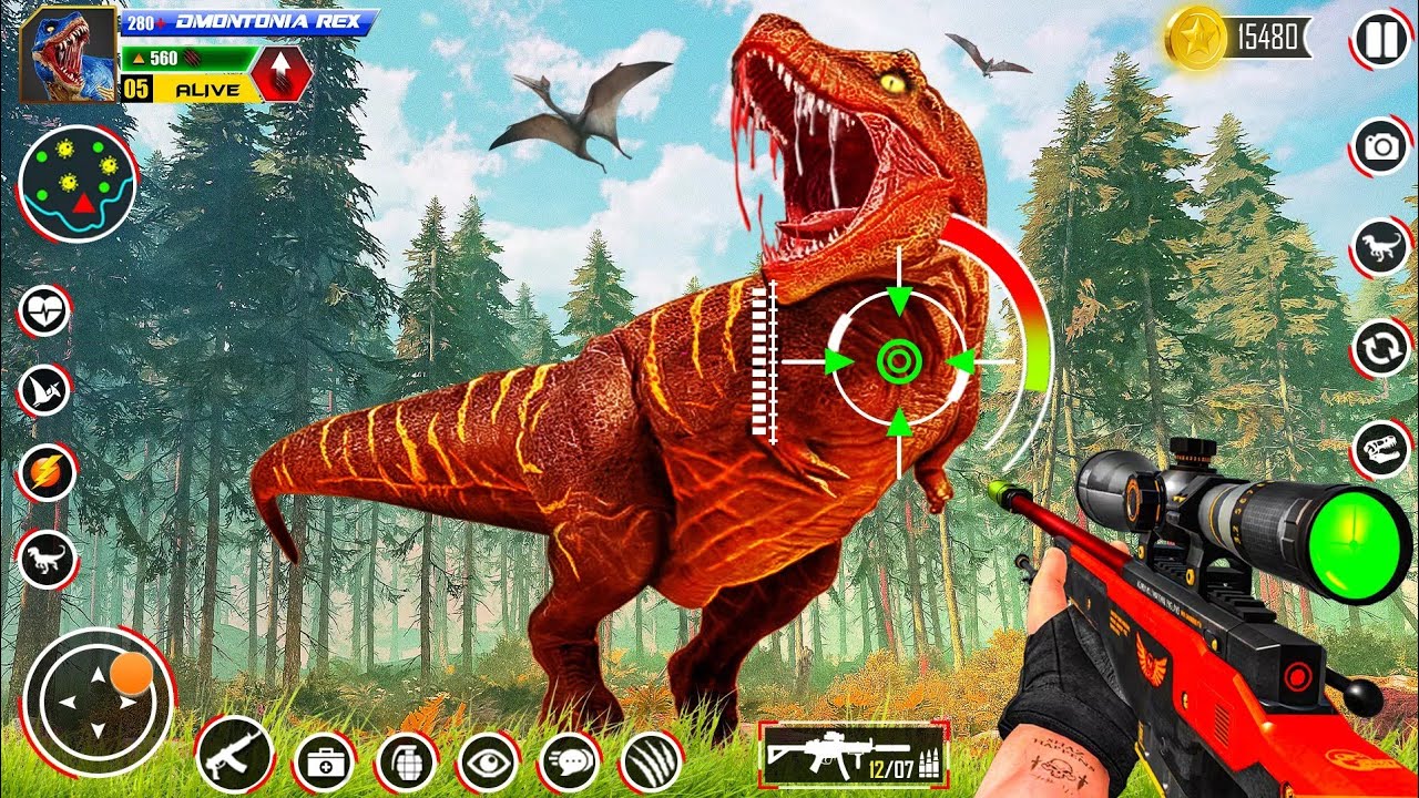 Dinosaur hunter: Fps hunting dino sniper shooter offline game#8 - YouTube