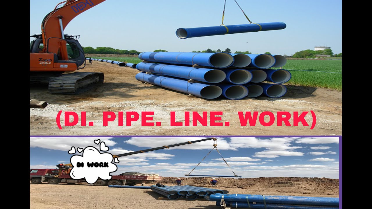 water supply pipeline work.DI PIPE KESE JOINT HOTA HAI OR DI PIPE ...