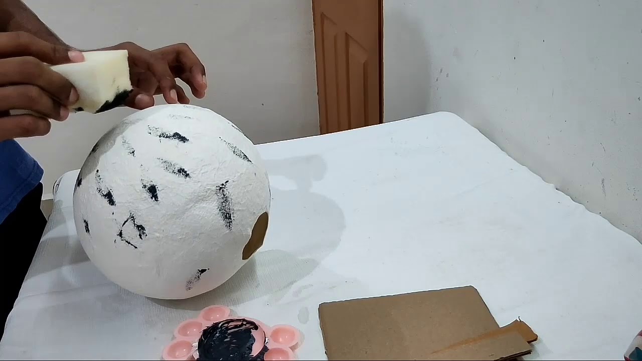 How to make a moon model 🌕(ഹെഡ് ഫോൺ ഉപയോഗിക്കുക) - YouTube