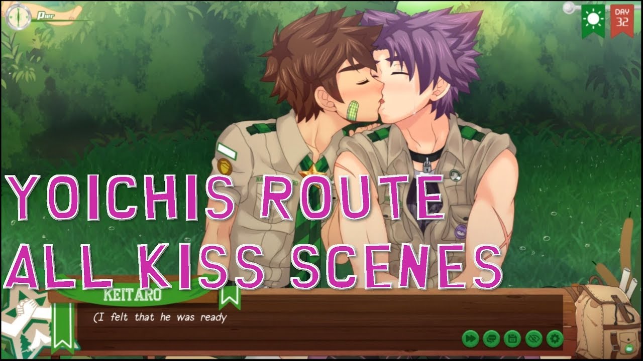 Camp Buddy | Yoichi and Keitaro all kiss scenes 👨‍ ️‍💋‍👨 - YouTube
