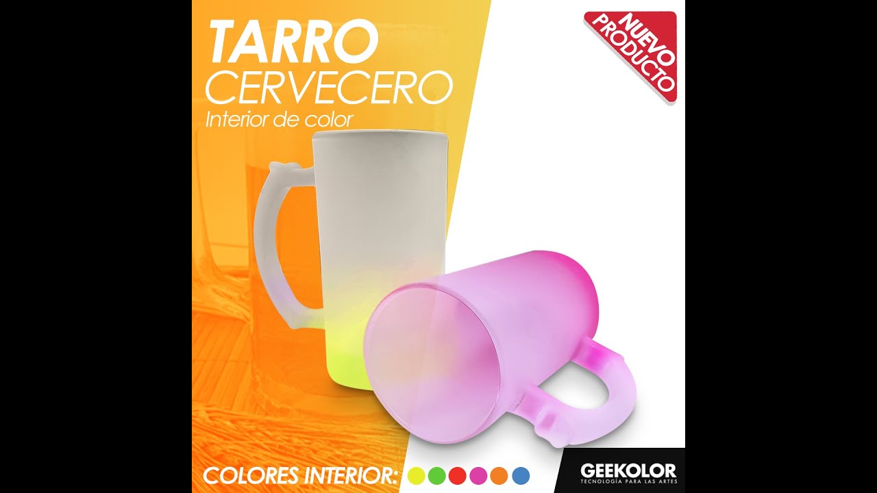 Cómo sublimar el tarro cervecero paso a paso - YouTube