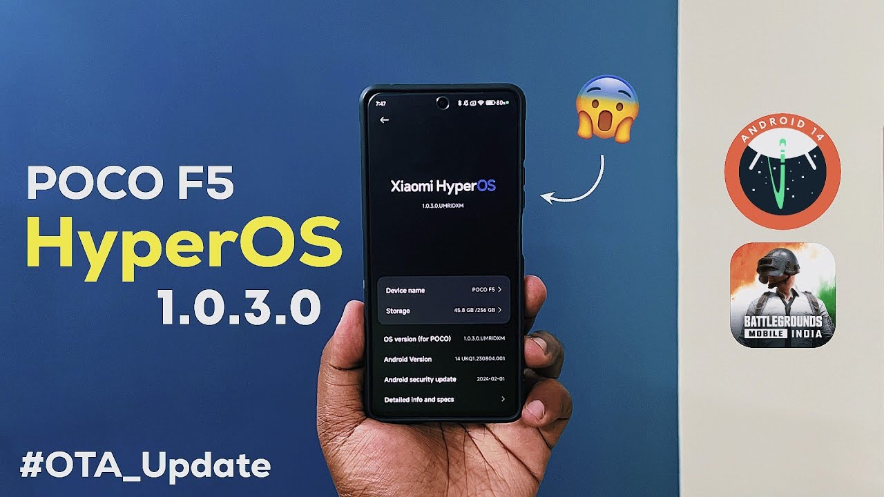 Official HyperOS 1.0.3.0 OTA Update - POCO F5 Android 14 - YouTube