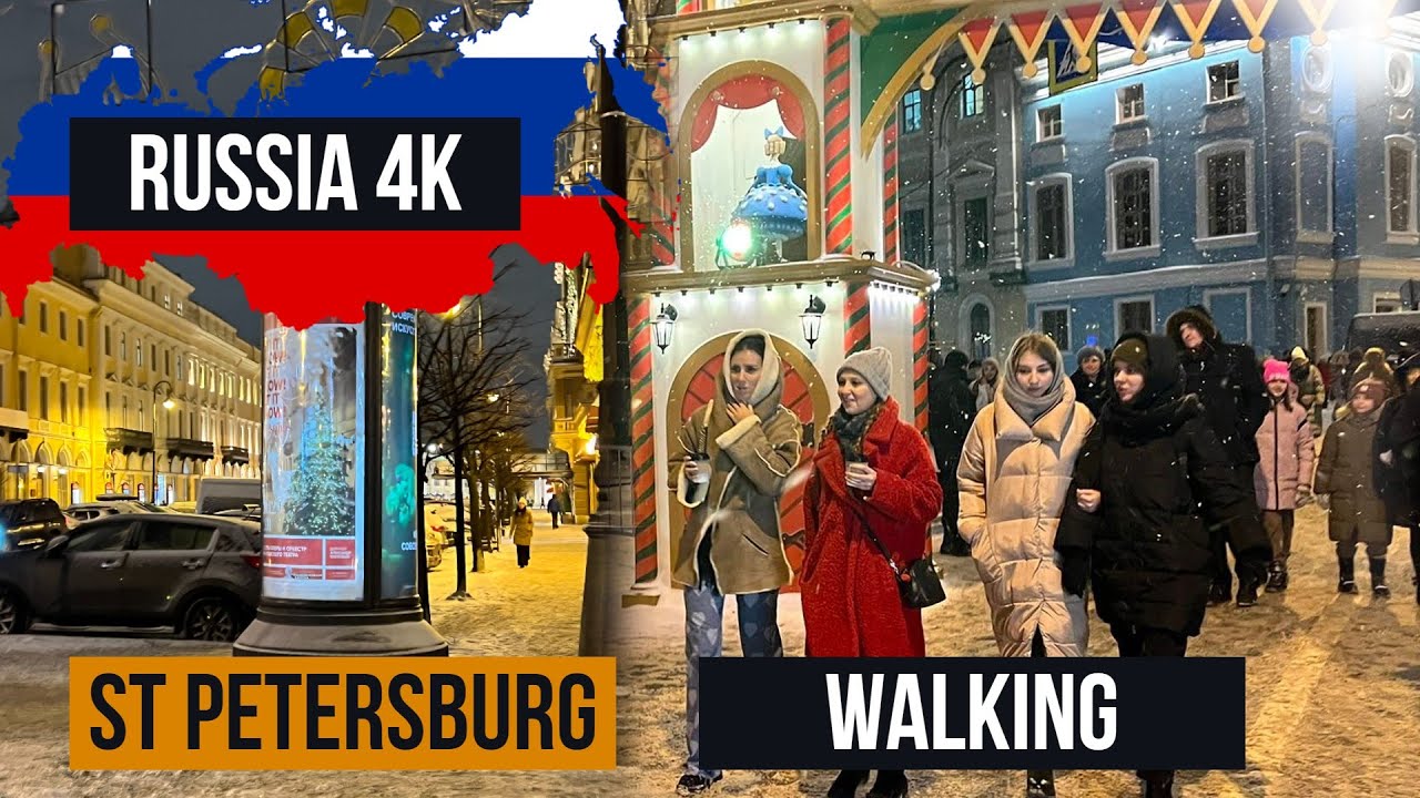 Walking in St Petersburg Russia 4K #SaintPetersburg - YouTube