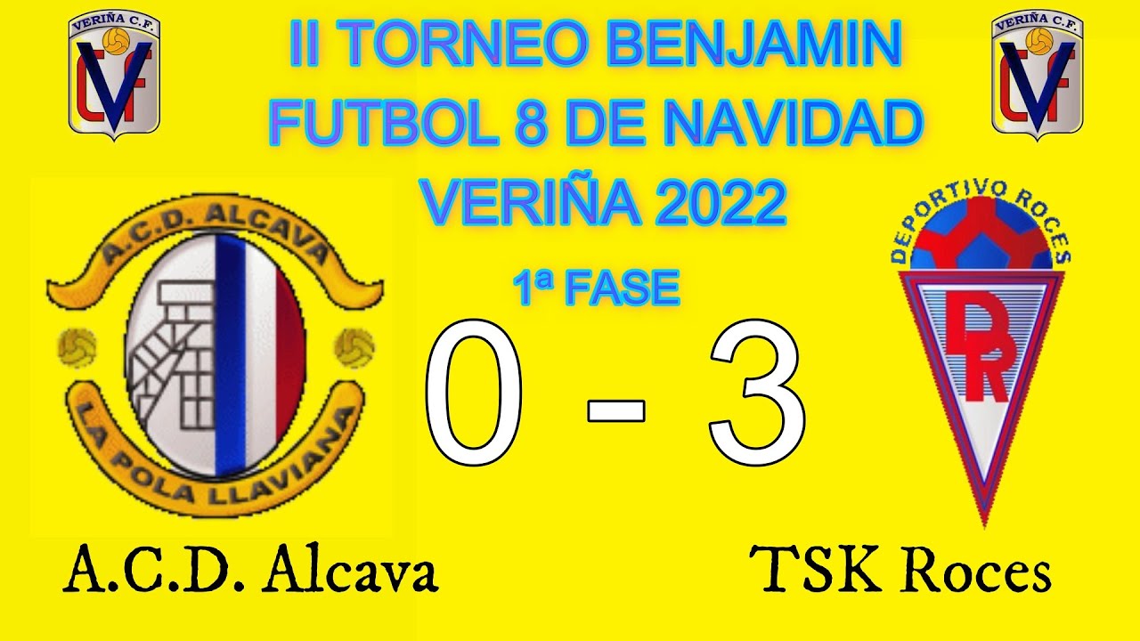 A.C.D. Alcava 0 - 3 TSK Roces (Torneo Navidad Veriña 2022) - YouTube