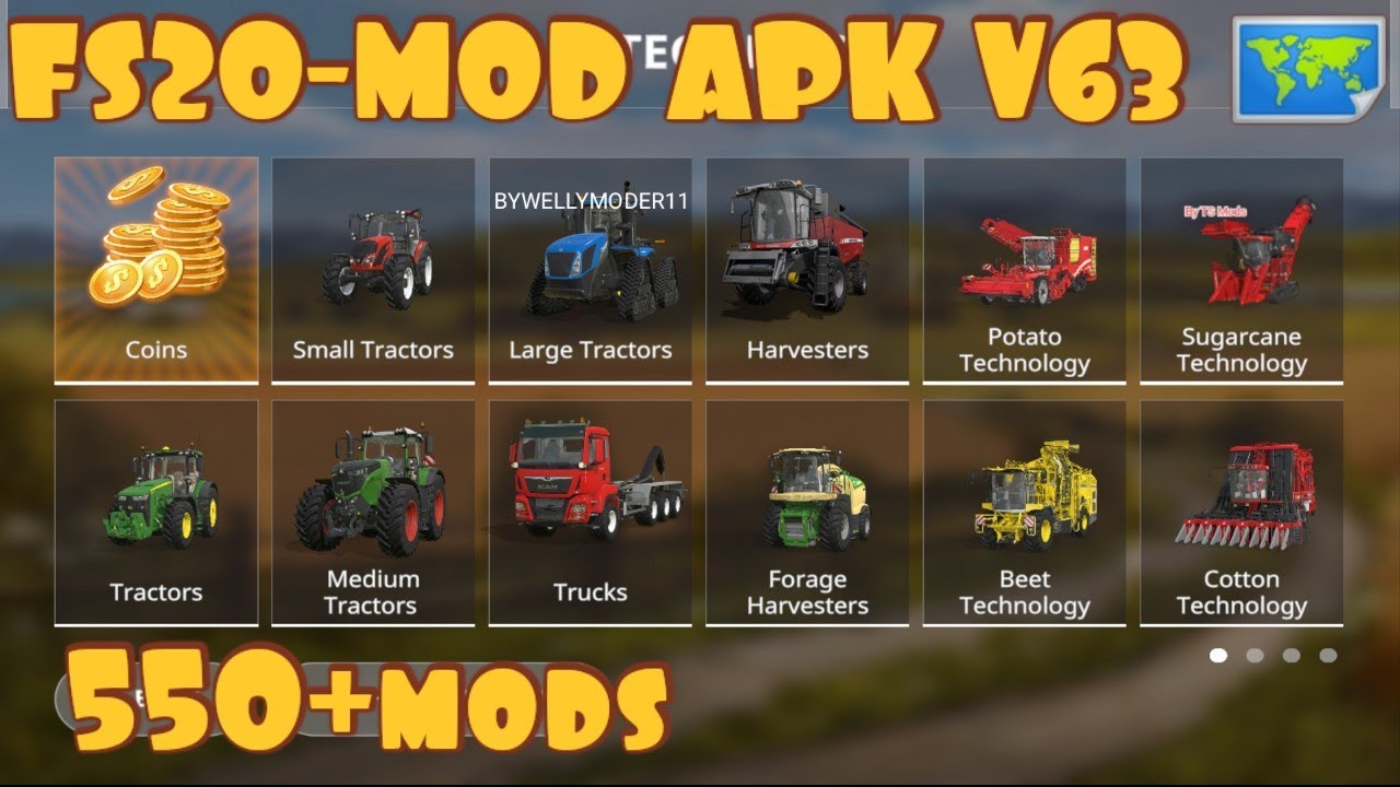 FS 20 v63 new map 🗺️🗾 550+vehicle size 4gb ,,🔥 - YouTube