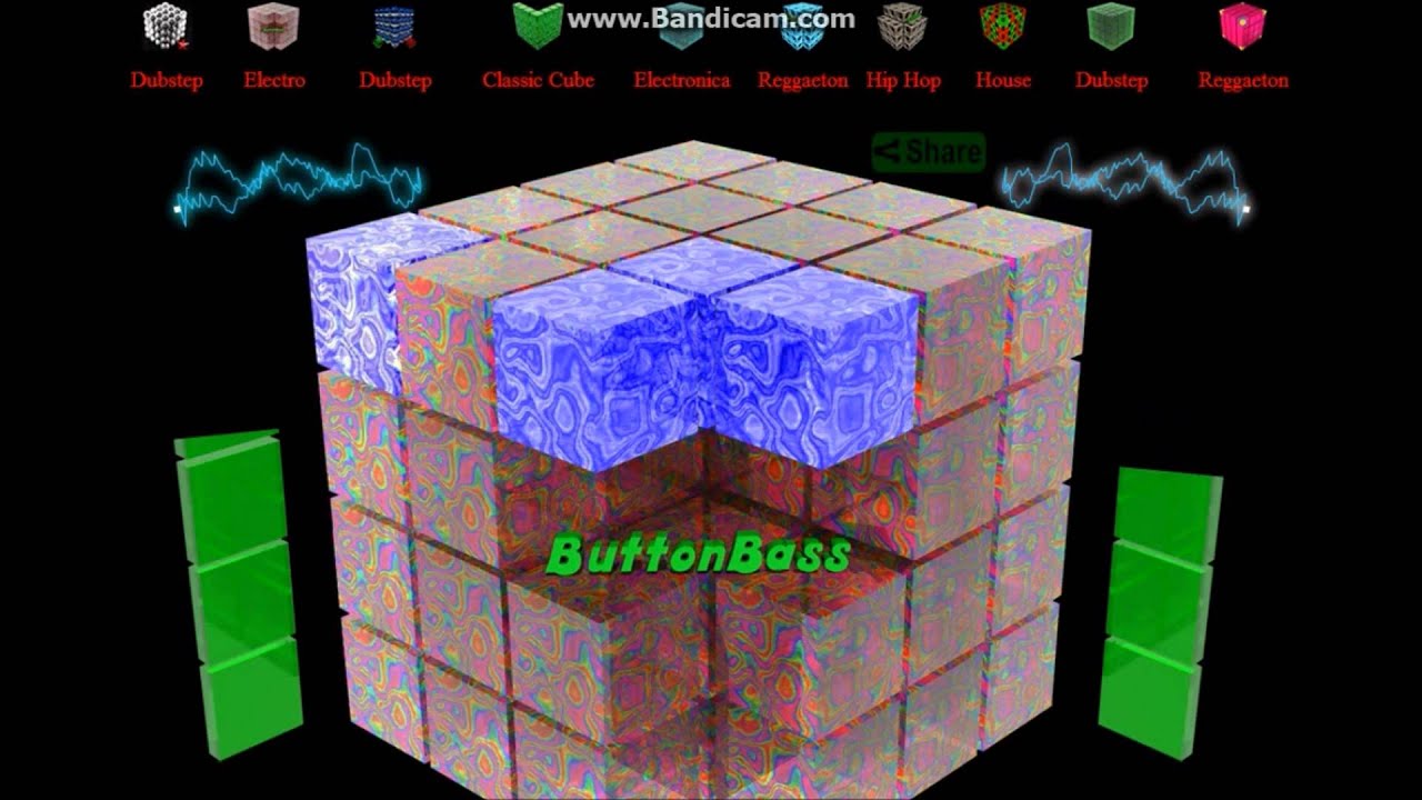 Button Bass Electro Cube - YouTube