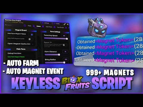 Quantum Onyx 🔥 Blox Fruits Update 30 Script | Secret Levels + Magnet Tokens Auto Farm [FREE]