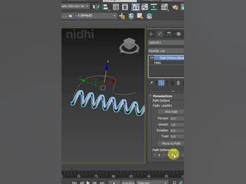 How to Use Path Deform Modifier in 3ds Max #3dsmax - YouTube