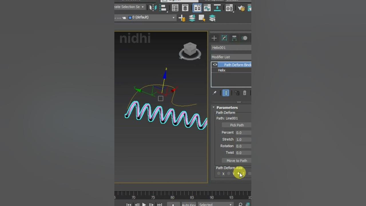 How to Use Path Deform Modifier in 3ds Max #3dsmax - YouTube