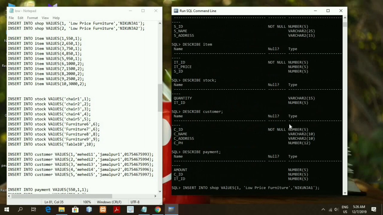 Oracle Projects Overview Furniture Shop Management With Source Code ...