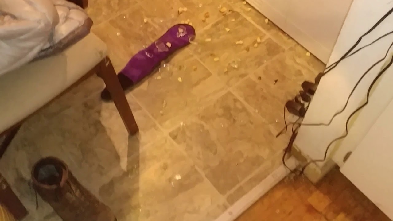 GLASS EVERYWHERE Dinner disaster pyrex pan explosion - YouTube
