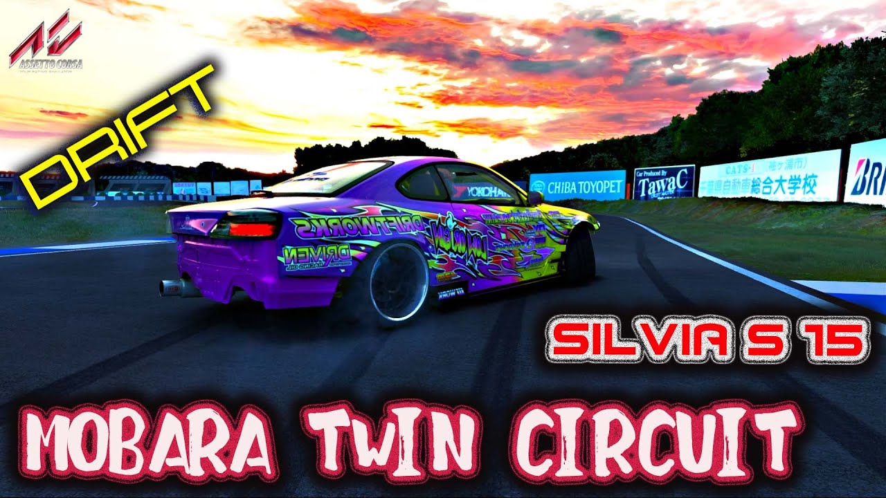 MOBARA TWIN circuit【4K 】 NISSAN s-14 T300RS【Assetto Corsa/アセットコルサ ...