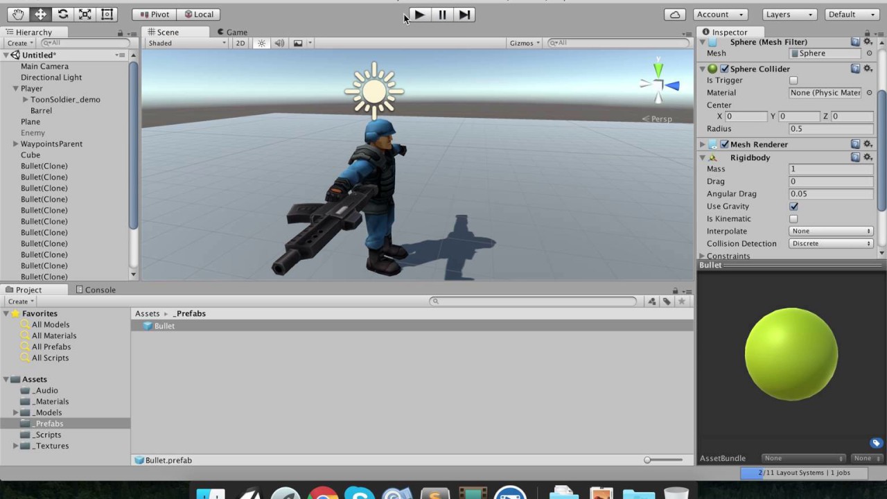 Unity3d Tutorial Part 6: Collision Physics - YouTube