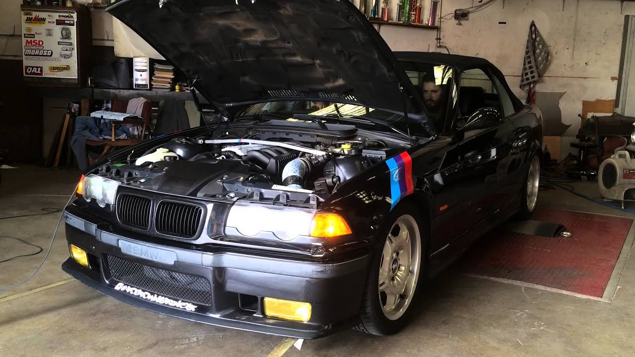 E36 m3 dinan stage 4 dyno runs - YouTube