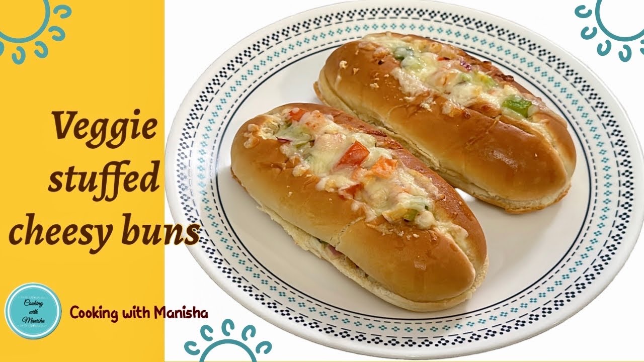 Veggie stuffed cheese buns recipe | easy and very tasty stuffed veggie ...