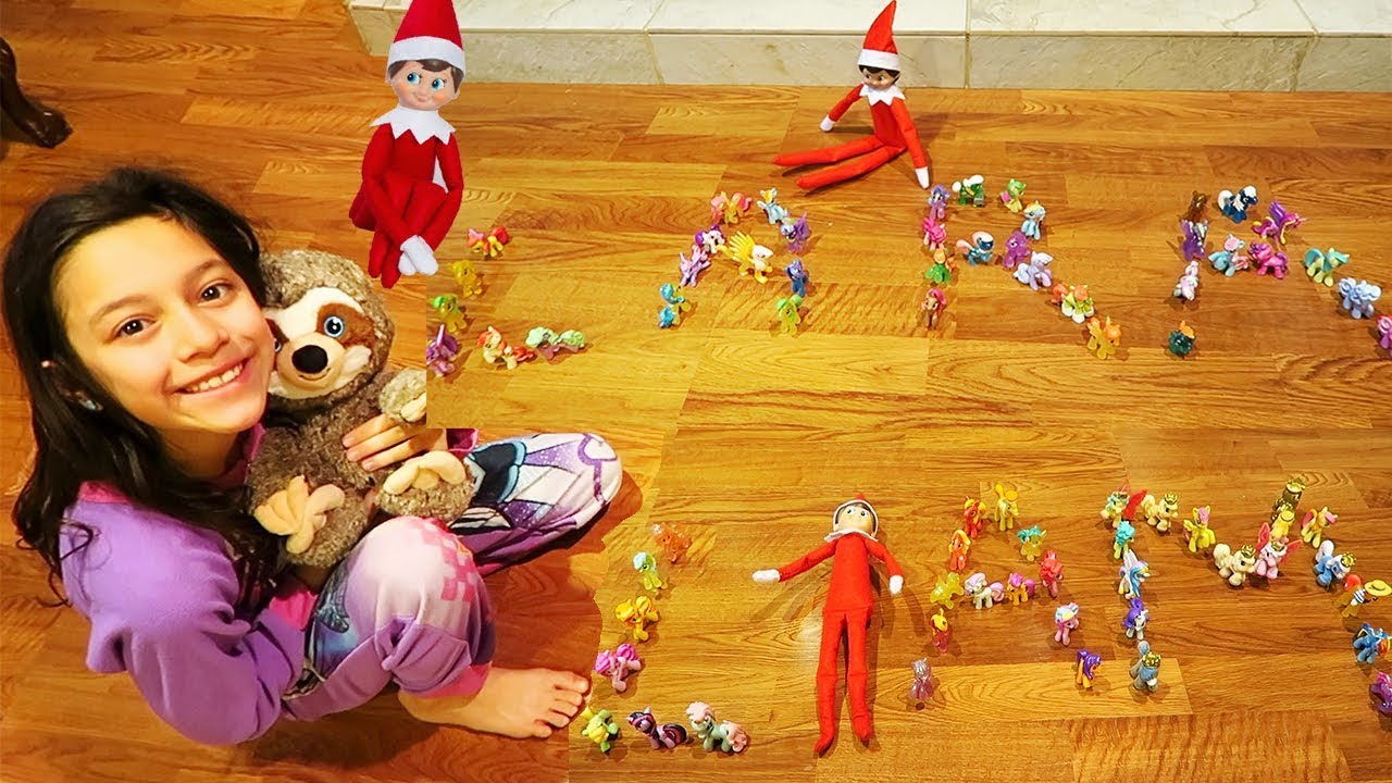 ELF ON THE SHELF PLAYING WITH MY LITTLE PONY - YouTube
