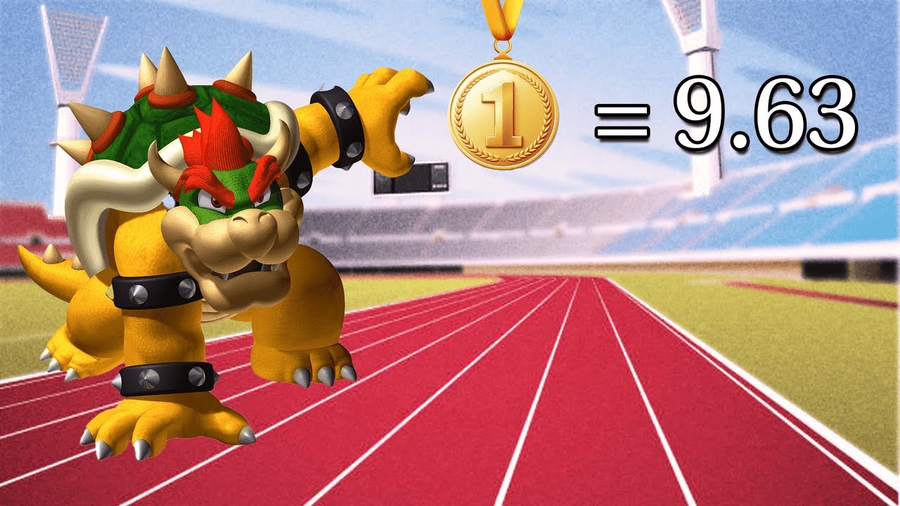 Can Bowser break 10 seconds in the 100m? - YouTube