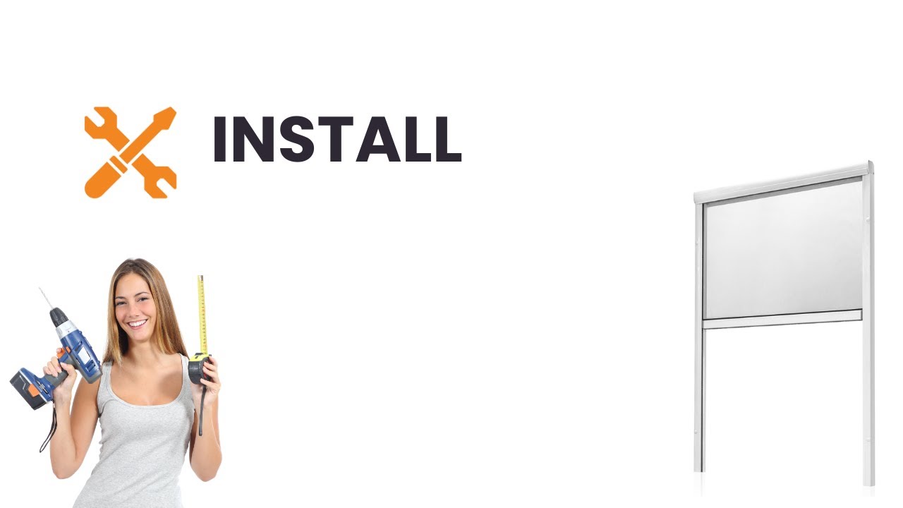 How to install Roller insect screen (A) - DIY - YouTube