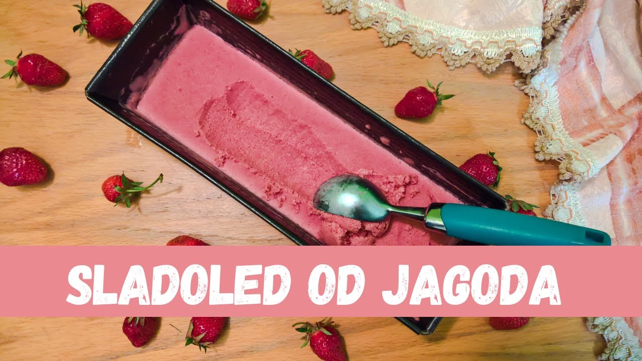 Zdravi Sladoled Od Jagoda S Kokosovim Mlijekom | Vegan - YouTube