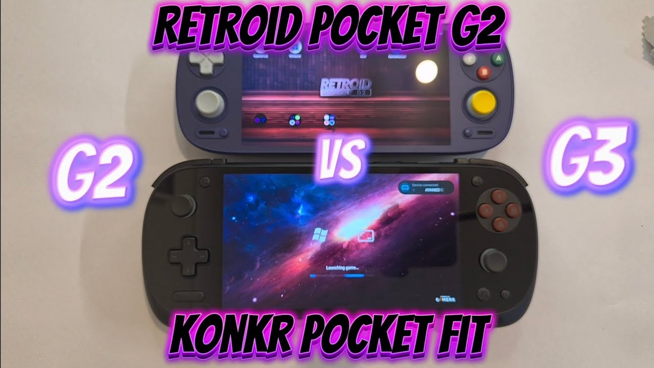 Konkr Pocket Fit vs Retroid Pocket G2 Halo MCC GamePlay Comparison ...