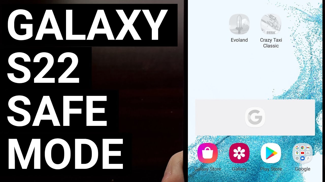 How to Boot the Samsung Galaxy S22 into Safe Mode - YouTube