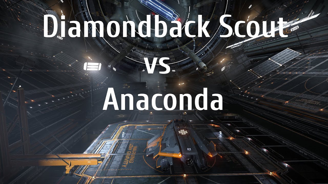 Elite Dangerous - Diamondback Scout vs Anaconda - Never Give Up! - YouTube