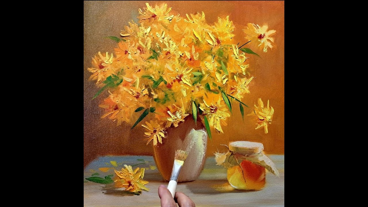 Honey oil painting Vugar Mamedov - YouTube