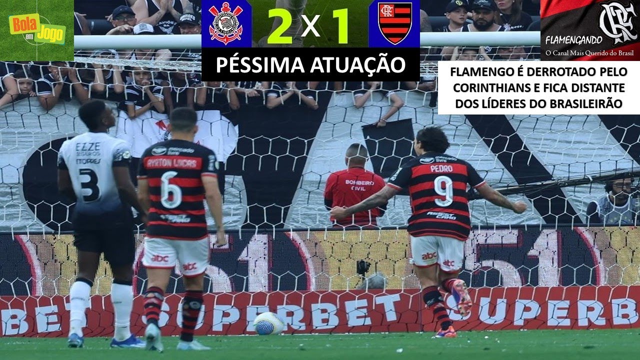 BOLA EM JOGO - CORINTHIANS 2 X 1 FLAMENGO - 01/09/2024 - YouTube