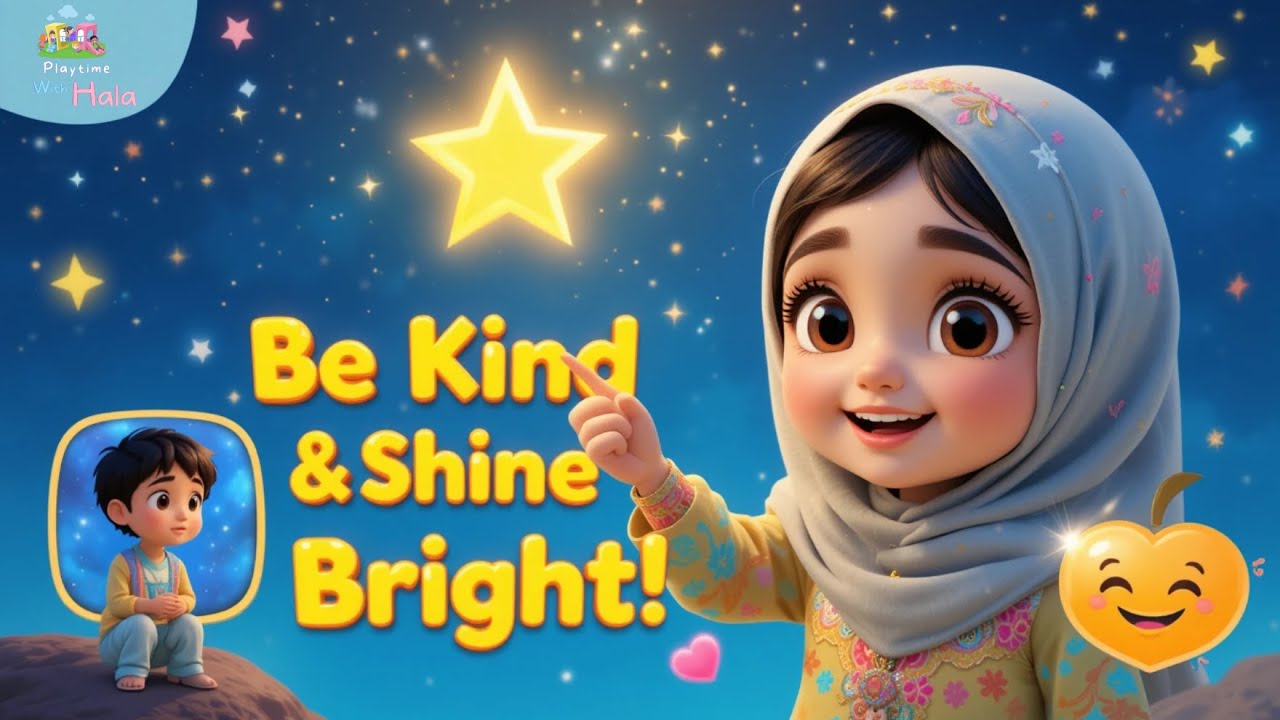 Be Kind & Shine Bright! with Hala 🌟 | Islamic Kids learning rhyme ...