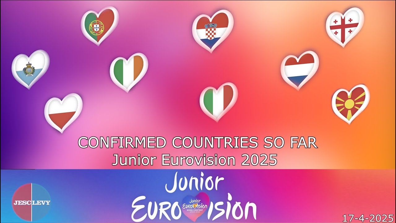 CONFIRMED COUNTRIES SO FAR | Junior Eurovision 2025 - YouTube