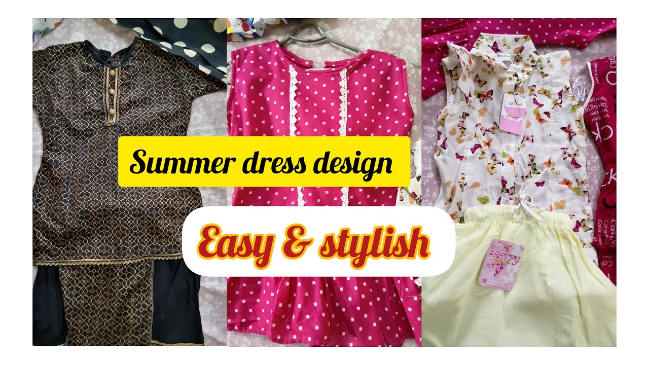 Baby Girl Dress Design || Easy & stylish Dress || Summer Dress design ...