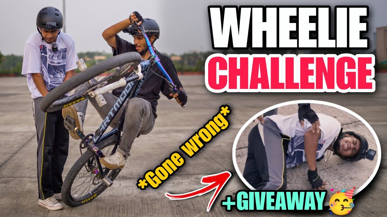 Cycle stunt fail😭 | Wheelie Challenge | Infinity Riderzz - YouTube