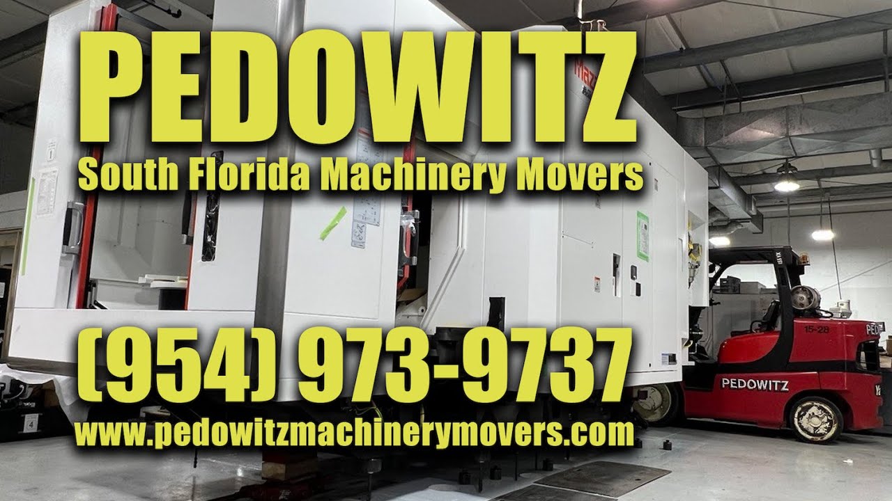 Pedowitz Machinery Movers Miami Trucking Rigging Company Mazak 44000 ...